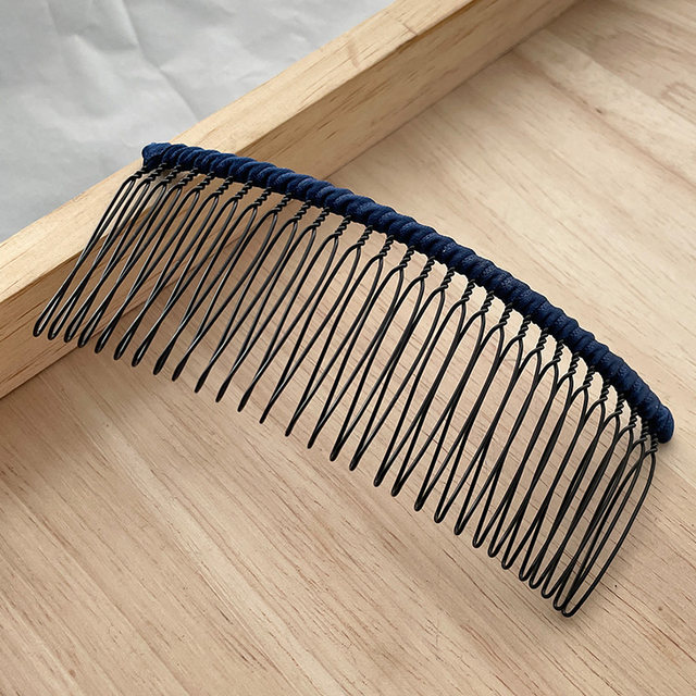 Hair bangs hair comb hand-wrapped ribbon fabric back-inner comb hair ...
