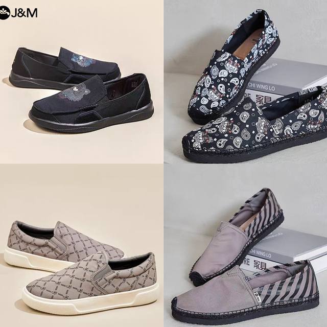 JM Happy Mary 22 spring and summer new men's shoes one foot kick -thick ...