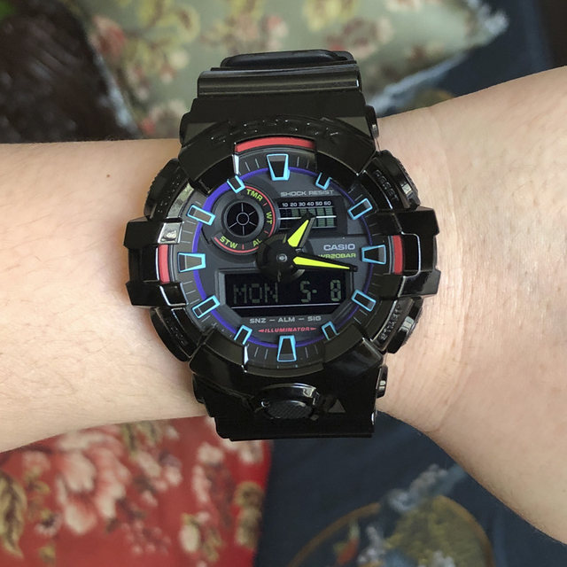 Casio watch G-SHOCKGA-700RGB-1A/710GB/SKC/SKE-7A waterproof electronic ...