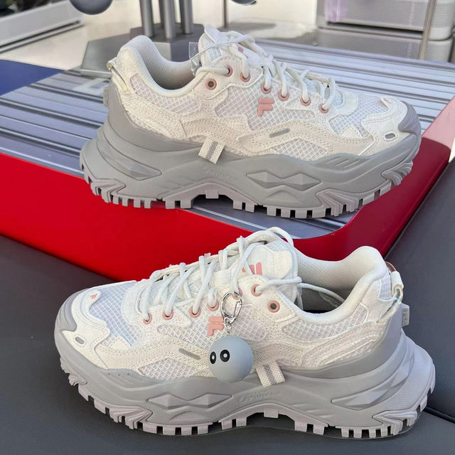 FILA hard candy women's shoes BIANCO thick-soled heightening dad shoes ...