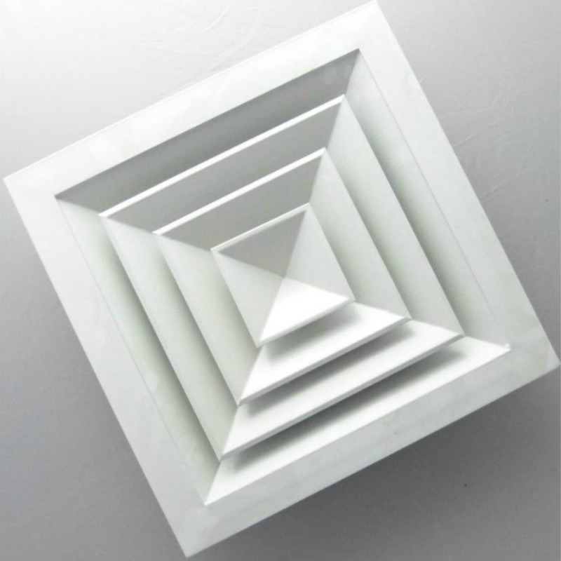 Sufitowy dyfuzor powietrza ze stopu aluminium - Kwadratowy żaluzja wylotowa