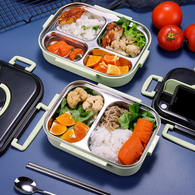 Korean-style 304 stainless steel lunch box student female 2-grid large ...