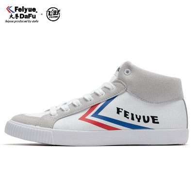 Shanghai genuine Feiyue shoes sports shoes new Feiyue high-top canvas shoes men's shoes women's ...