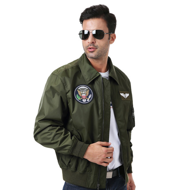 LuxuryLane embroidered flight jacket men's autumn and winter fashion ...
