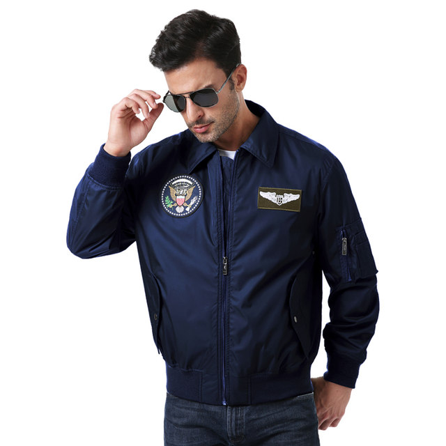 LuxuryLane embroidered flight jacket men's autumn and winter fashion ...