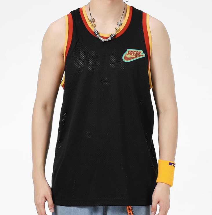 NIKE Nike summer men's FREAK Antetokounmpo casual sports mesh breathable vest T-shirt DA5685-010