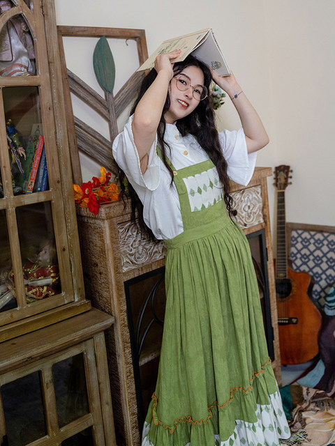 PINKWINK Little Star Night Original Summer Original Printed Plaid Green ...