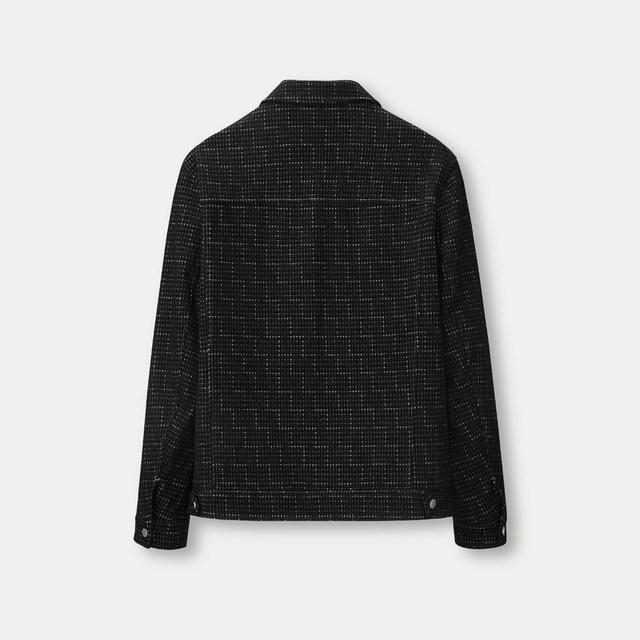 HLA/Heilan House 24 autumn new lapel easy-care jacquard casual fashion ...