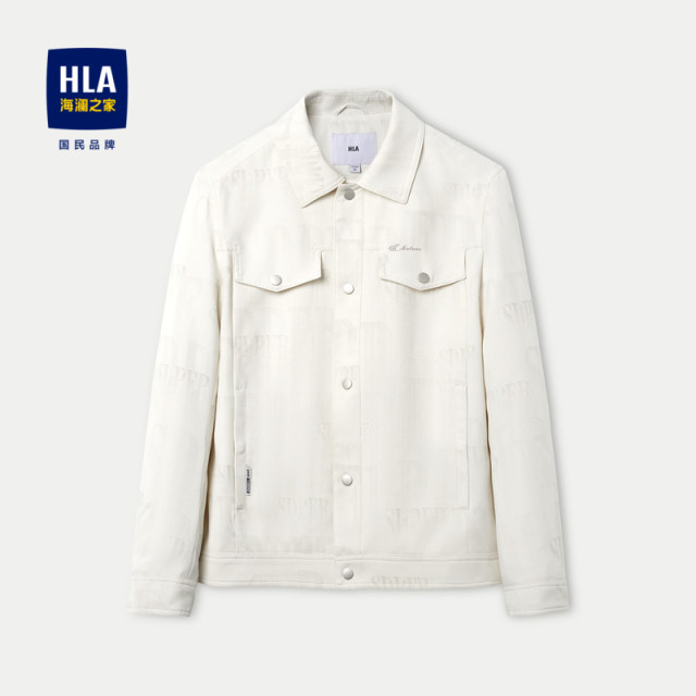 HLA/Heilan House Fresh Jacket 24 Spring and Autumn New Lapel Printed ...