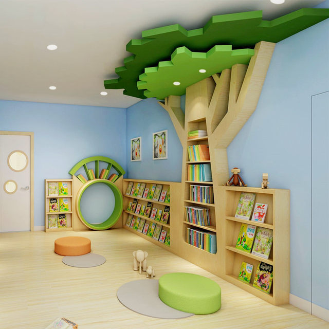 Kindergarten Primary School Reading District Dwarf Bookcase School ...