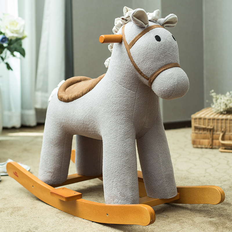 Haxi House Rocking Horse Toy - Solid Wood Children's Gift