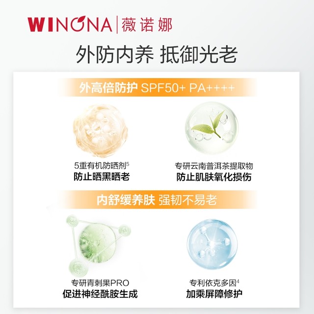 Winona Time Sunscreen 5g Facial Protection Repair Sensitive Skin Refreshing