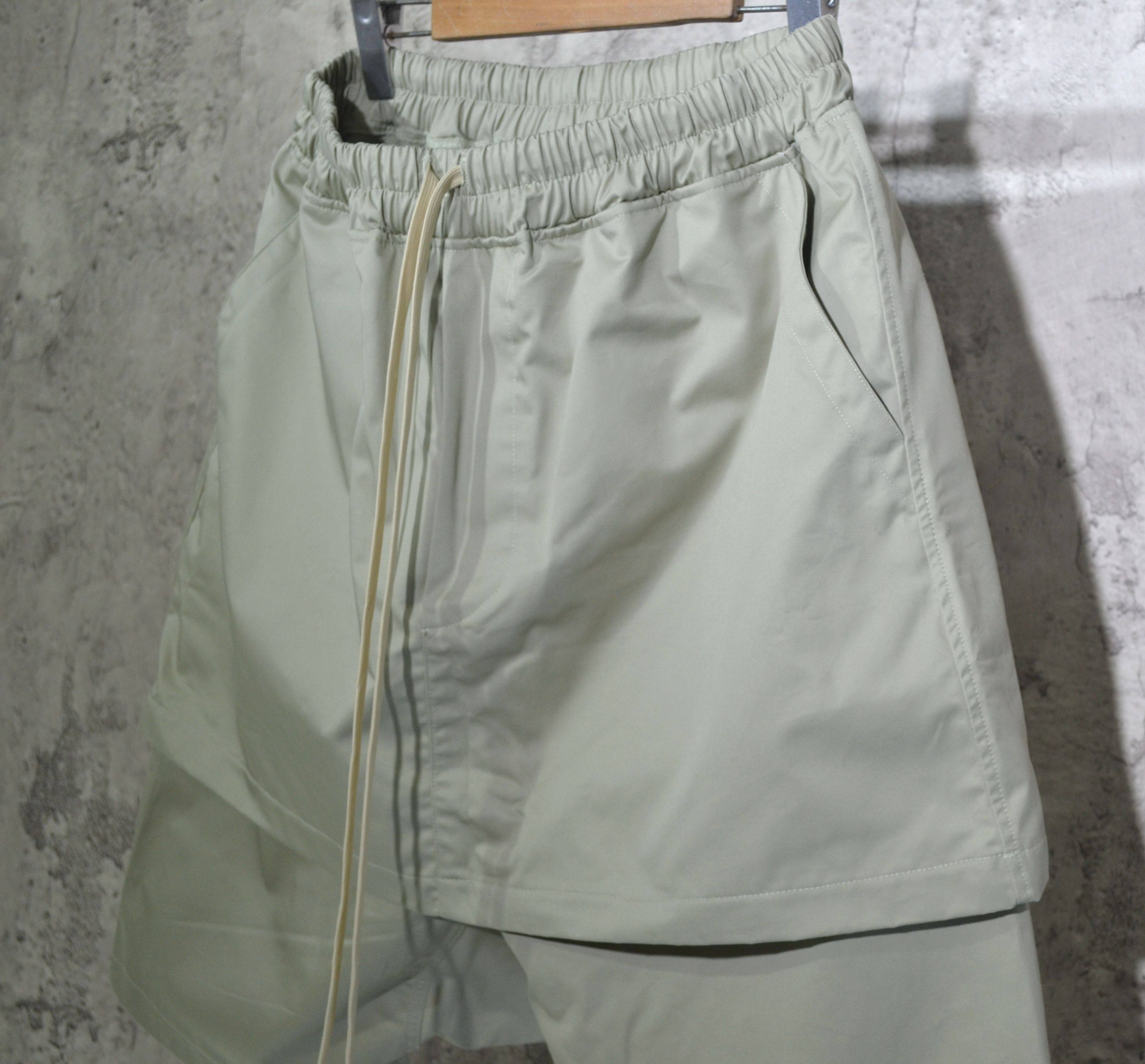 RODRKSHDW shorts double -layer pants skirt hanging crotch pants sloping pants slide loose ...