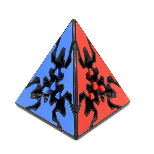 Qiyi Gear Pyramid Cube Reconnect Set Triangle Cube Children's Puzzle ...