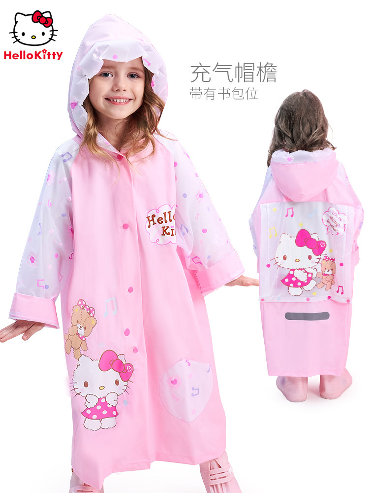 Hello Kitty Raincoat for Girls - Kindergarten & Elementary School