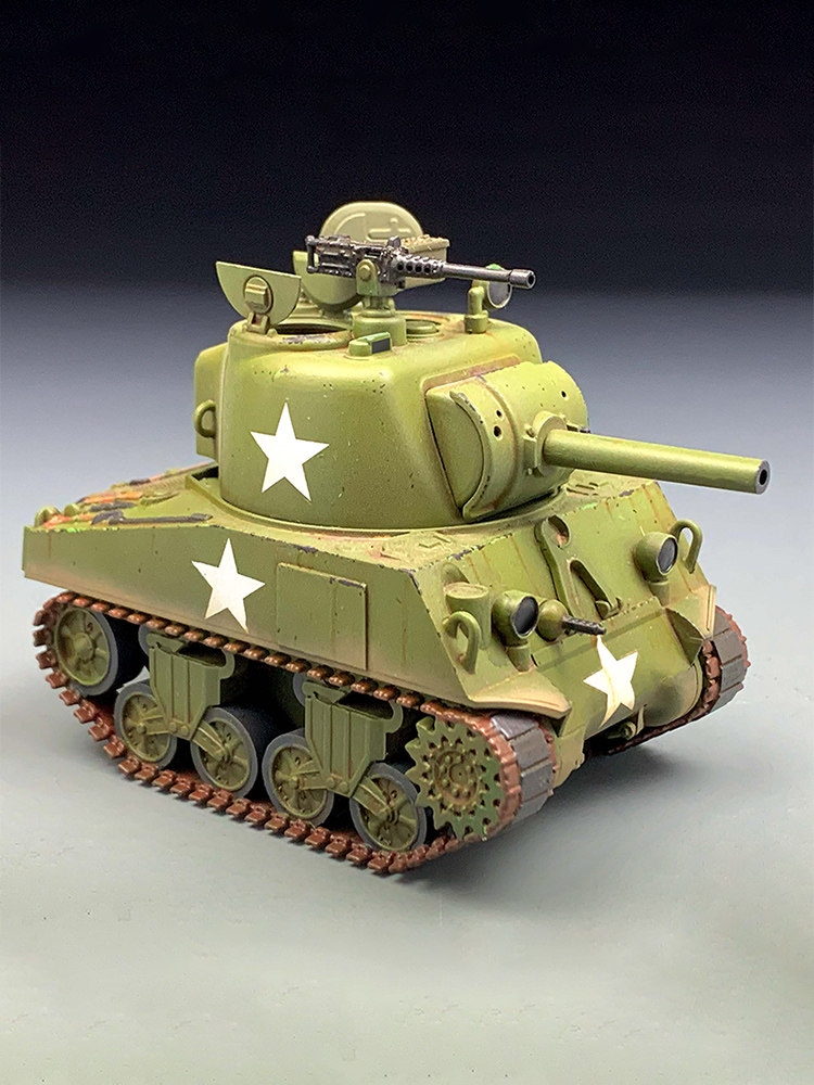 Tiger Model Q Version M4A3 Sherman Panzer - Kunststoff-Bausatz