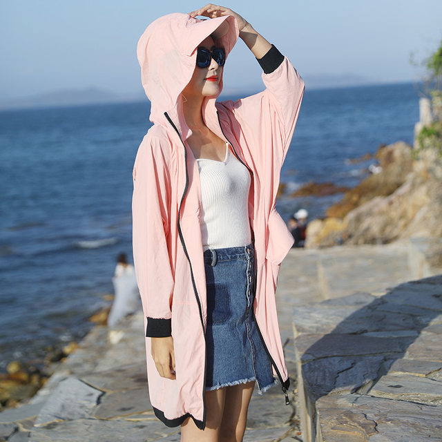 UPF50 sun protection clothing for women 2024 summer new anti-UV bf Harajuku style loose sun ...