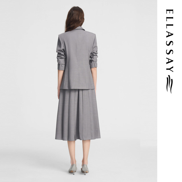 ELLASSAY 24 autumn and winter new imported fabric comfortable classic ...