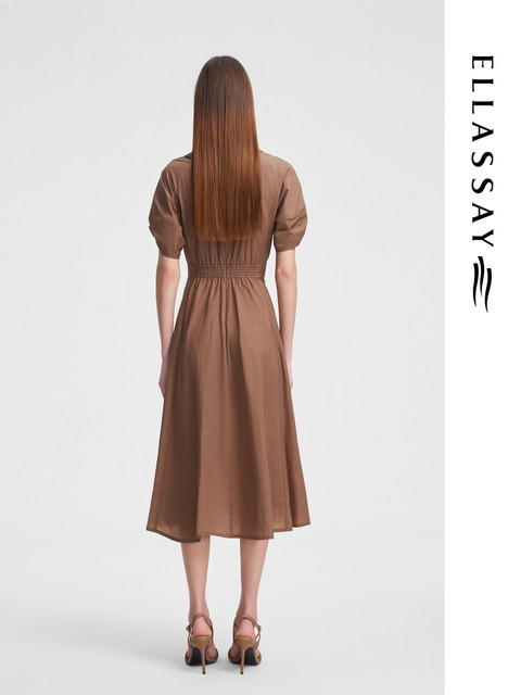 Ellassay Autumn and Winter New Style Diagonal Placket French Shirt ...