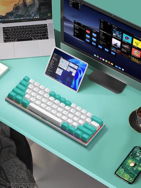 Red Dragon M61 mechanical keyboard adjustable keystroke magnet shaft ...