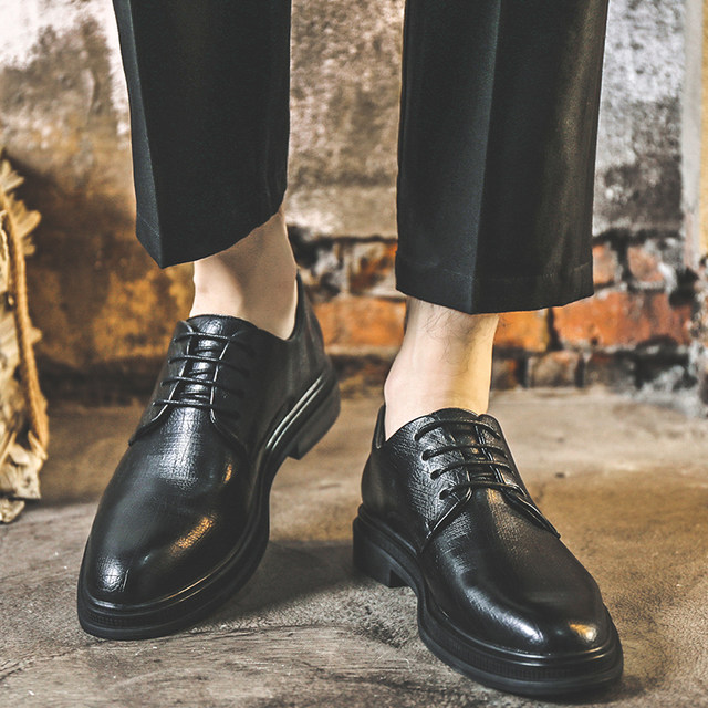 British style business formal leather shoes for men's spring new ...