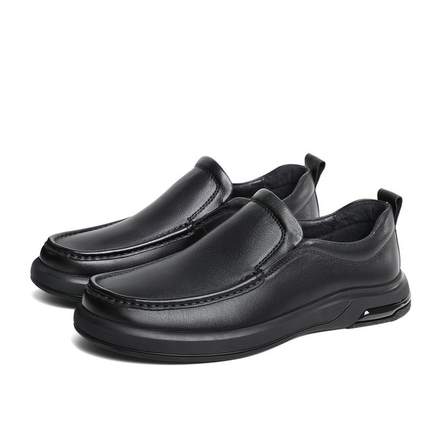 Senda simple casual leather shoes men's new shopping mall comfortable ...