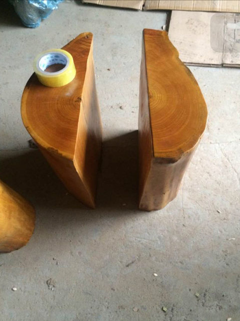 Solid wood pier large plate bracket supporting tripod table foot of the ...