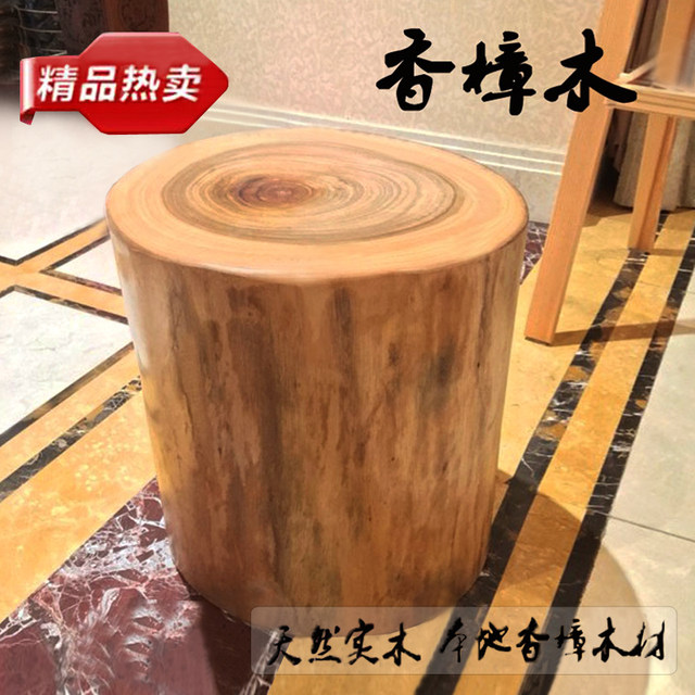 Camphor pier original wooden stool solid wooden pier large wooden pile ...