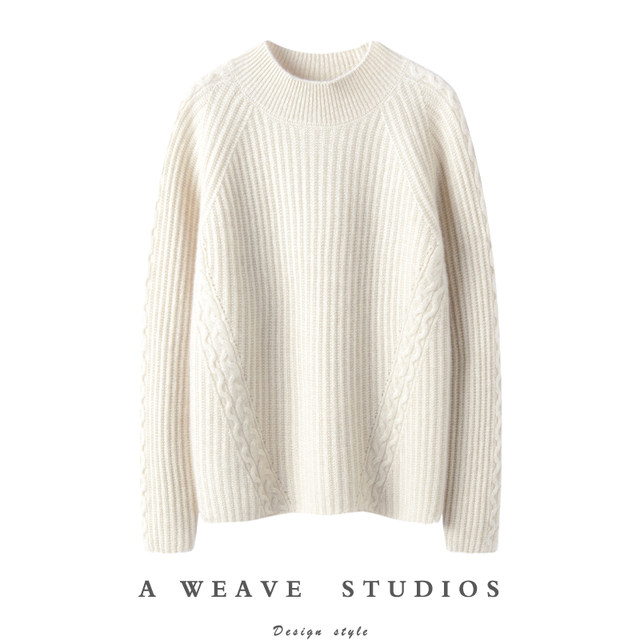 Exquisite from the inside out~thick cashmere sweater for women 100 pure ...