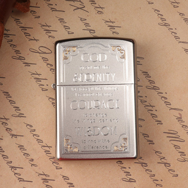 Coal oil lighter Zippo genuine windproof depinity 205 matte warning ...