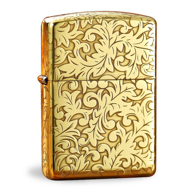 Coal oil lighter Zippo genuine windproof windproof copper helmets ...