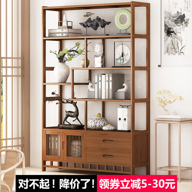 Bogu rack solid wood Chinese tea display cabinet tea shelf storage rack ...