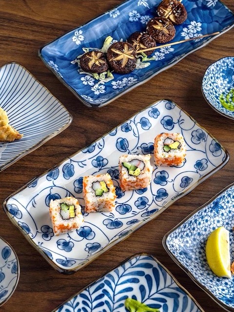 Mino Ware Japanese Imported Underglaze Home-Use Japanese Tableware ...