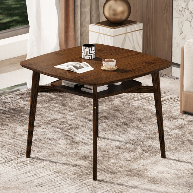 Square table, living room, household dining table, study table, small ...