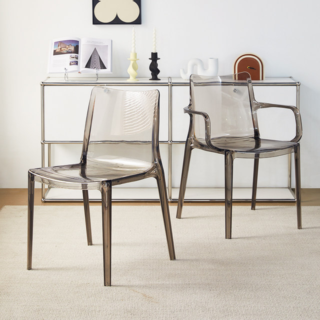 Acrylic dining chair, crystal chair, transparent chair, designer dining ...