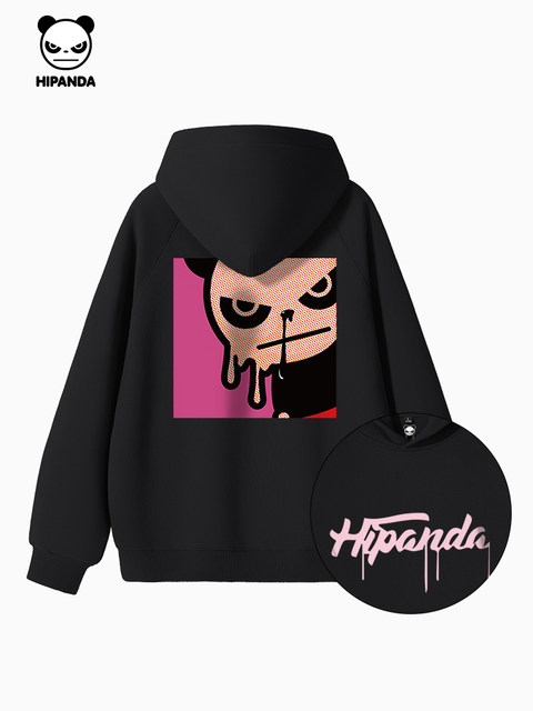 Hipanda Hello Panda American Style Trendy Couple Hoodie Outerwear 2025 Spring and Autumn Loose ...