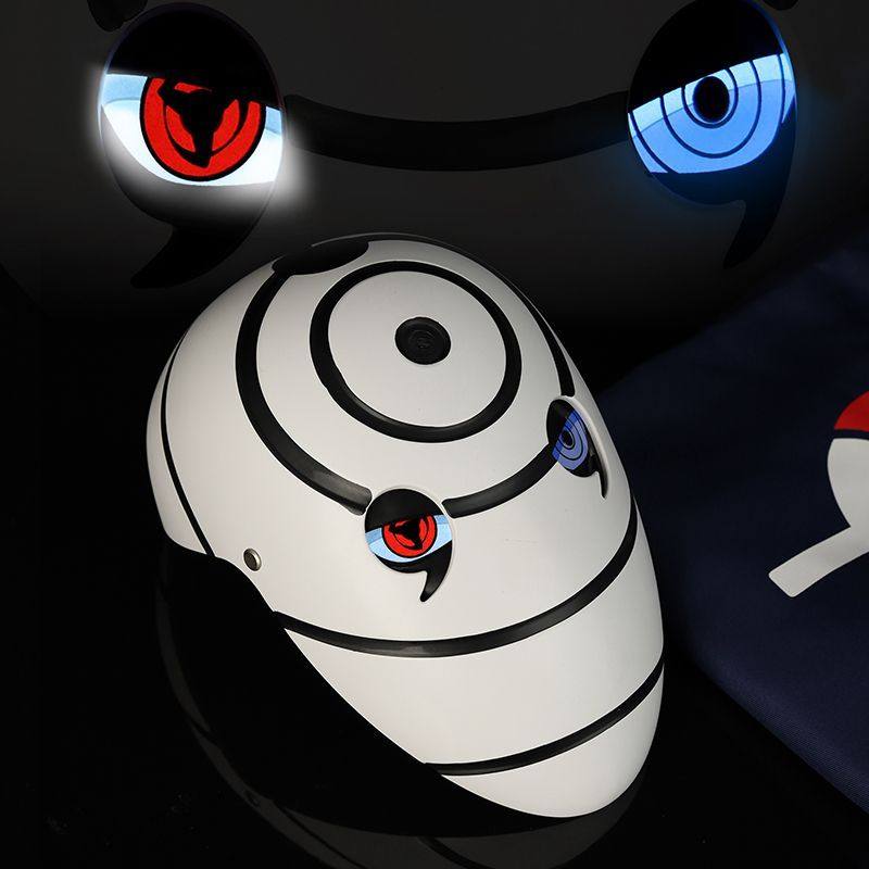 Sharingan Uchiha Madara Mask - Glowing Halloween Costume Prop