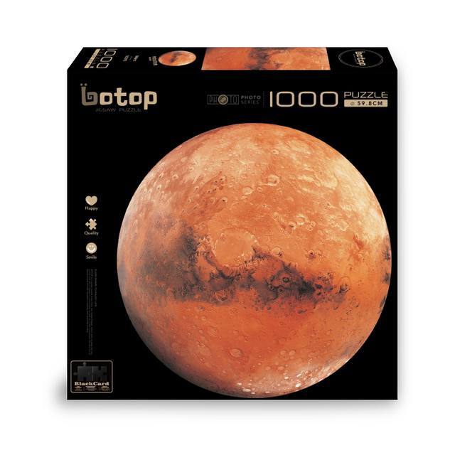 BOTOP Moon Earth Mars Round Puzzle 1000 Difficulty Puzzle Adult Pingtu ...