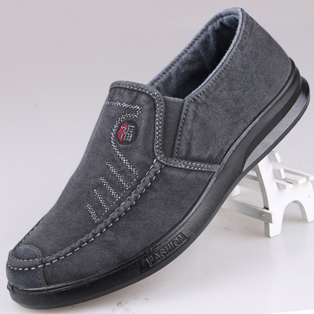 Old Beijing middle-aged single shoes dad shoes spring and autumn washed ...