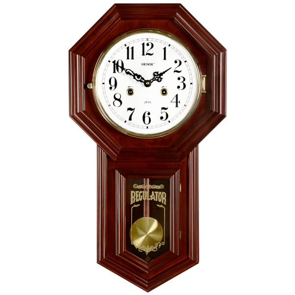 Hanshi Chinese Style Mechanical Wall Clock - Solid Wood Pendulum Clock ...