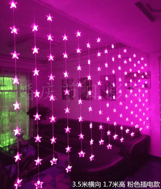 LED Star Lantern Lantern Lantern String Lights full of star bedroom ...