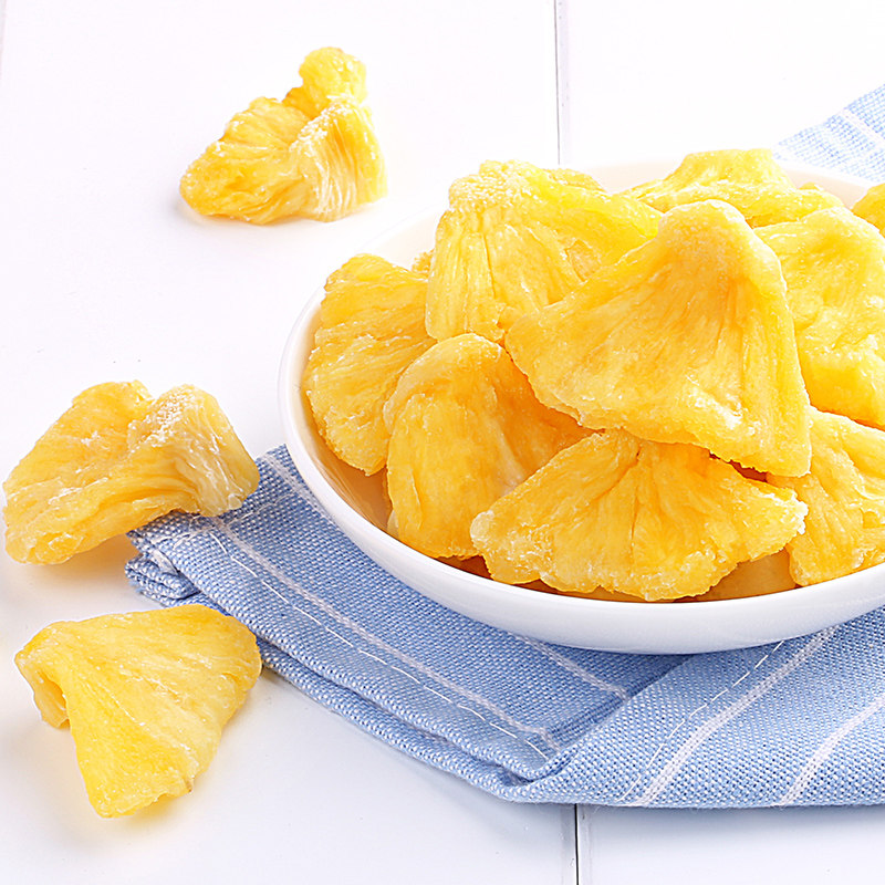 Baicaowei Piña Deshidratada 100g x 2 - Snack de Frutas Confiteradas