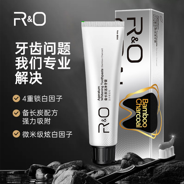 RO genuine Binchotan charcoal whitening toothpaste removes yellow ...