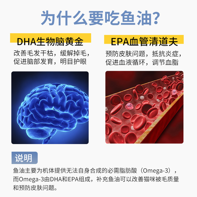 Langbot deep-sea fish oil soft capsules for dogs and cats, special for dogs and cats, special ...