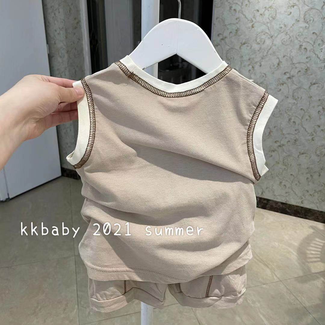 kkbaby Korean style children's clothing 21 spring boys and girls pure ...