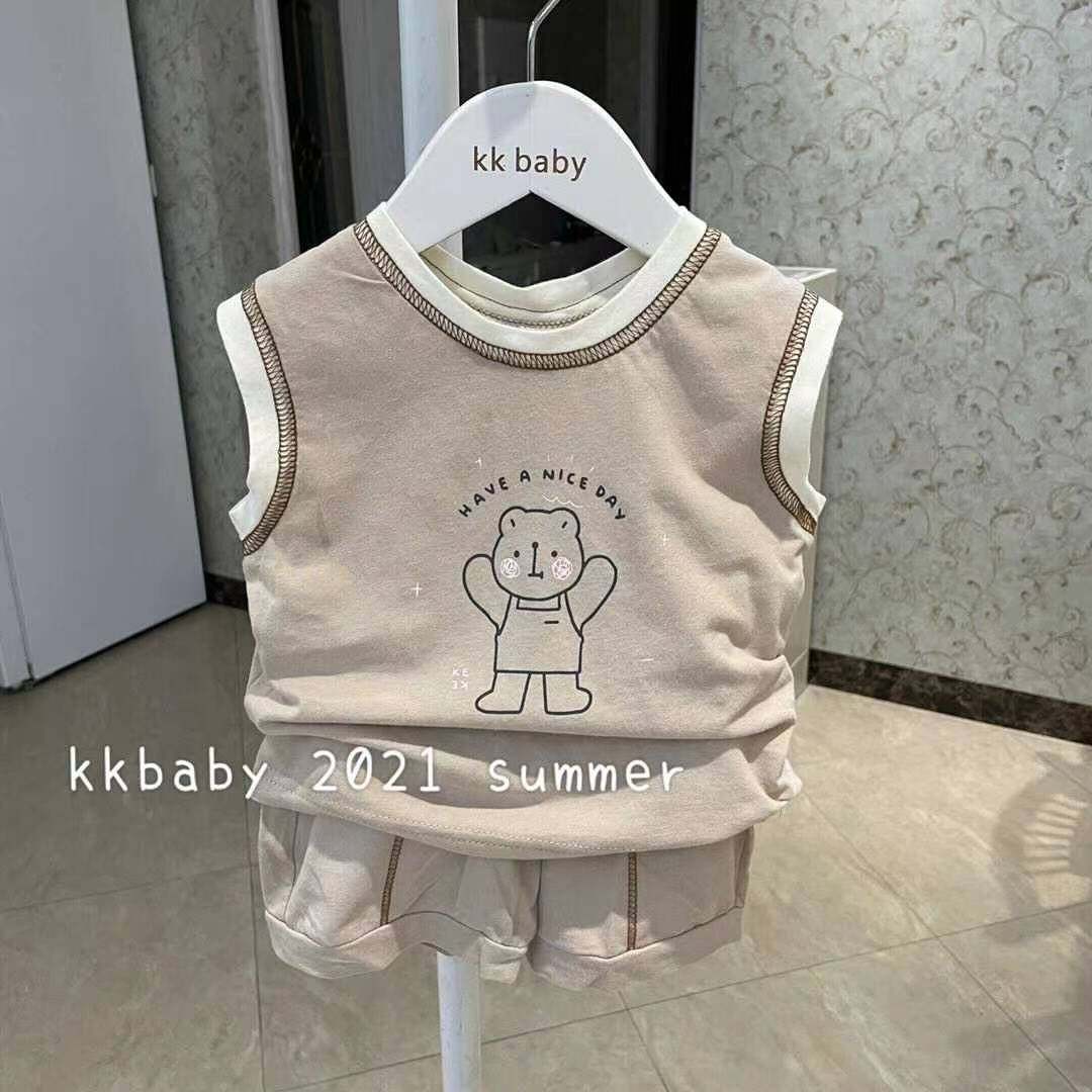 kkbaby Korean style children's clothing 21 spring boys and girls pure ...