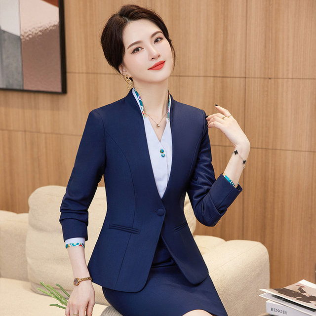 Thin suit women's suit spring and autumn new professional women's work ...