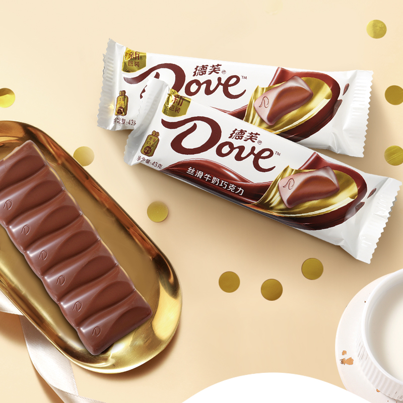 Dove chocolate 42g/43g*12 milk hazelnut white hazelnut dark chocolate multi-flavor optional box 516g