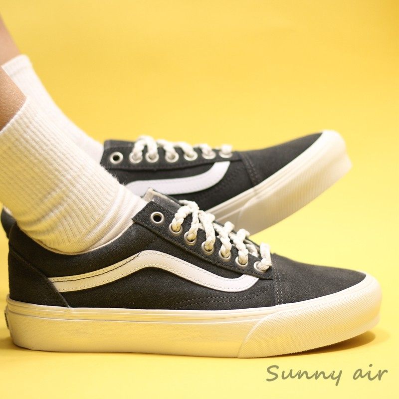 Sunny spot Vans black canvas casual OLDSKOOL men and women low -top ...