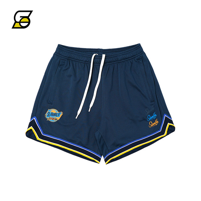 SLAMBLE summer American shorts double -layer net zipper pants pants ...